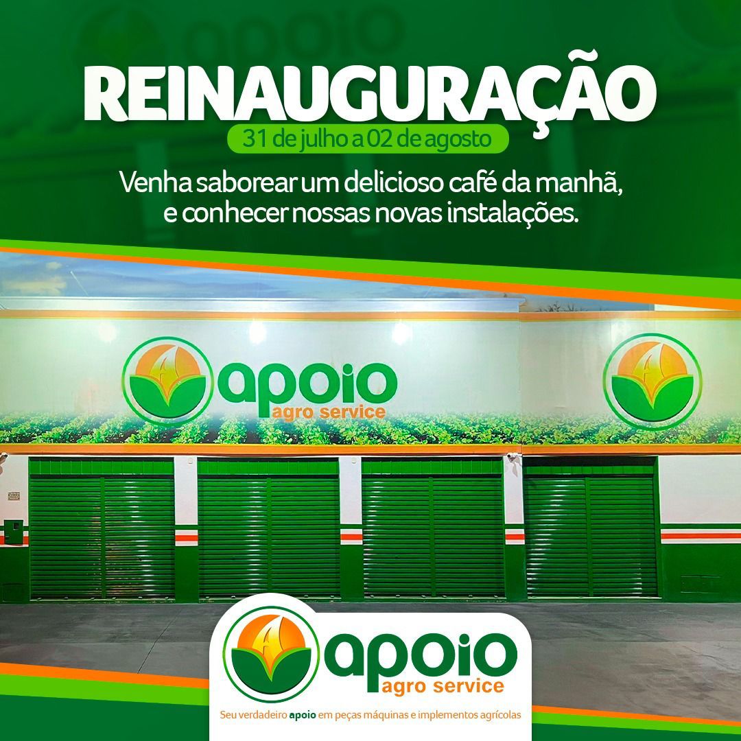APOIO AGRO SERVICE FOI TOTALMENTE REVITALIZADA E ESTÁ SENDO ...